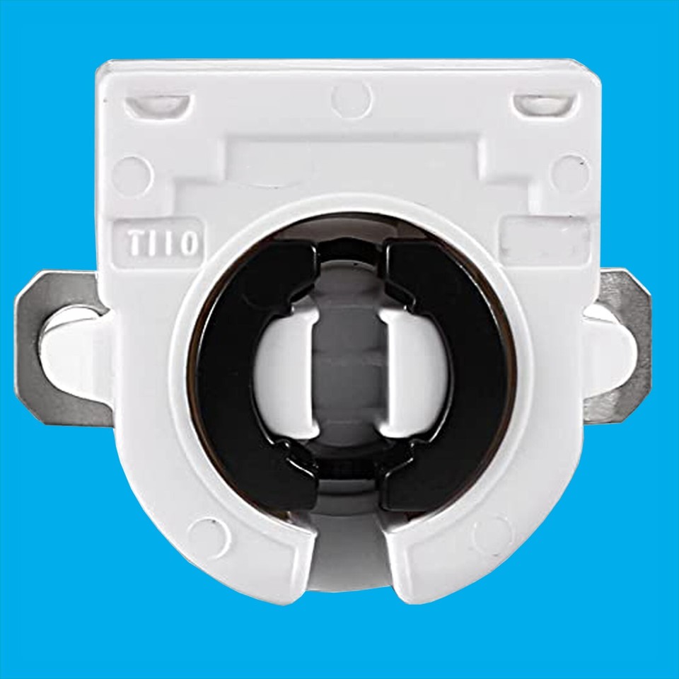 6x T8 T12 Base Fluorescent & LED Tube Lamp Holder With Spring G13 ...