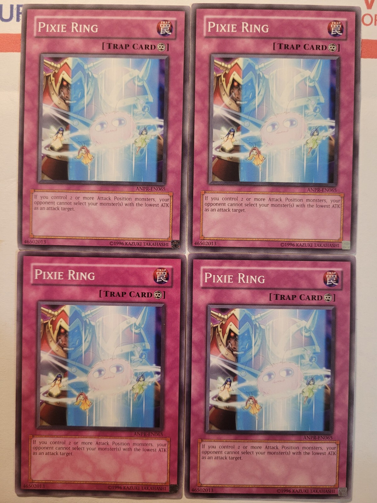 Yugioh- 3X Pixie Ring - Common - Unlimited - ANPR-EN065 - NM/LP Play ...
