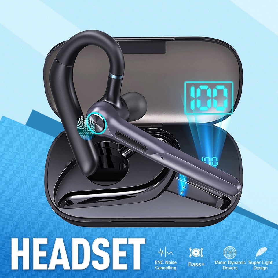 Blue Parrot Bluetooth Noise Cancelling Headset Earpiece Trucker ...