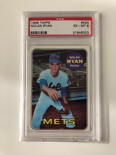 Nolan Ryan 1969 Topps #533 PSA 6 ASTROS ANGELS METS HOF GOAT | eBay