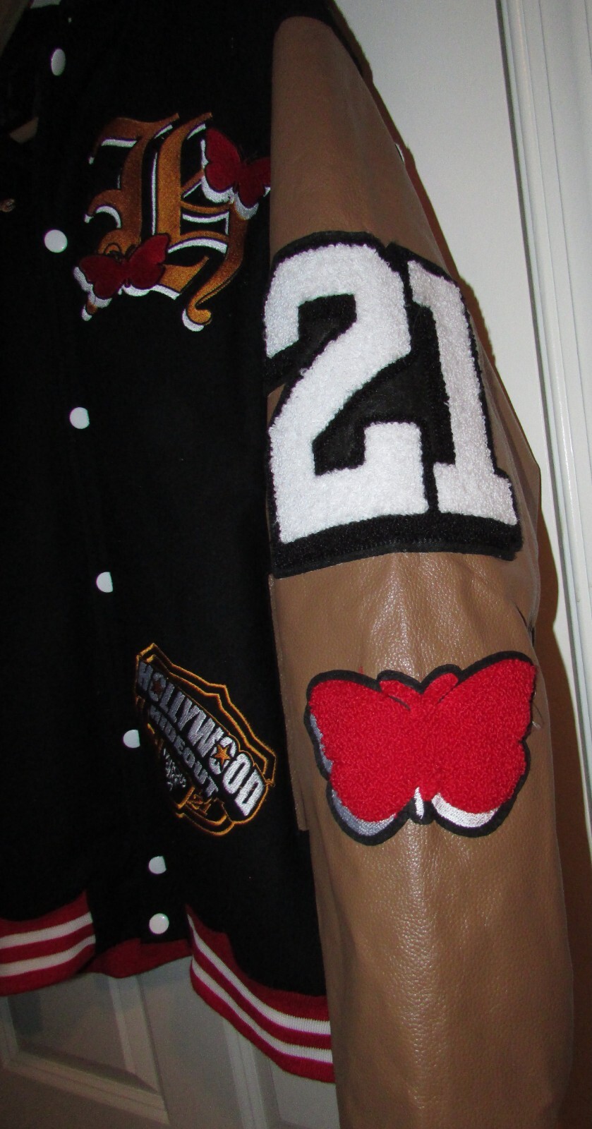 Hollywood Hideout Members Only Varsity Letterman Jacket Size XL ...