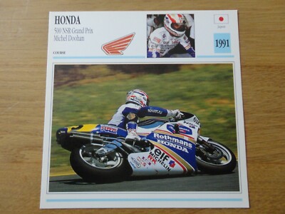HONDA 500 NRS grand prix MICHEL DOOHAN. 1991 Fiche Moto Classic ...