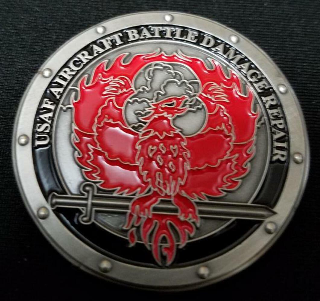 USAF Aircraft Battle Damage Repair Deployment Challenge Coin | eBay