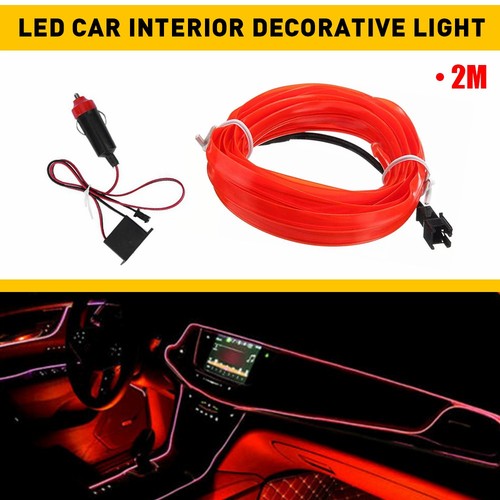 Universal Car LED String Wire Strip Interior Decorative Atmosphere ...