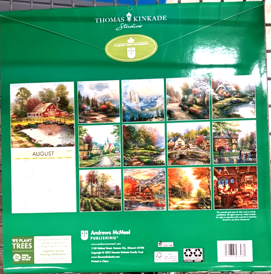 Thomas Kinkade Studios 2026 Wall Calendar by Andrews McMeel (bridge ...