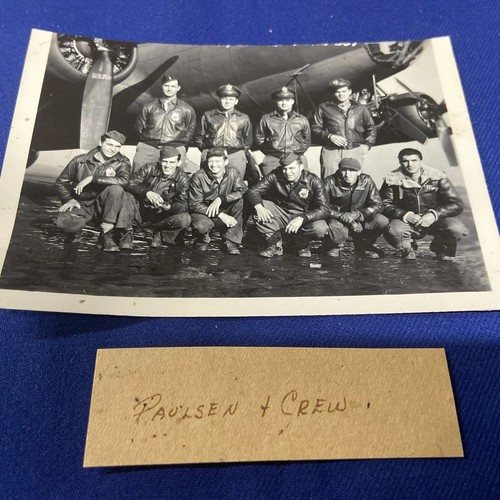 Original WWII AAF Photo- 306th Bomb Group, 368th Bomb Squadron Crew ...