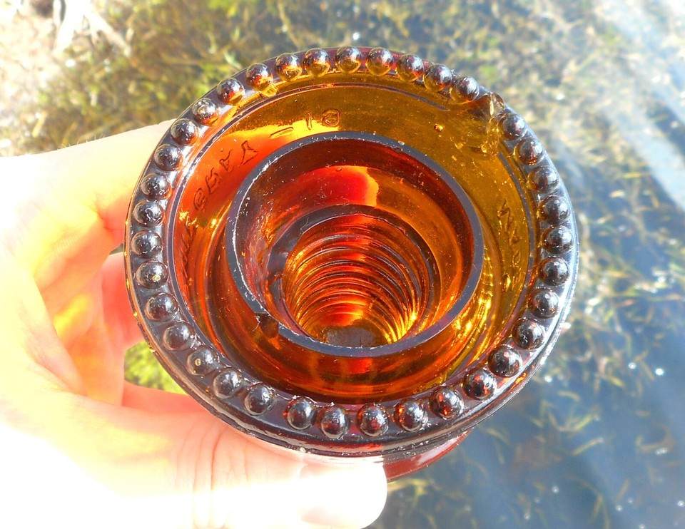 GREAT ORANGE AMBER CD 162 HEMINGRAY SIGNAL STYLE GLASS INSULATOR (B) | eBay