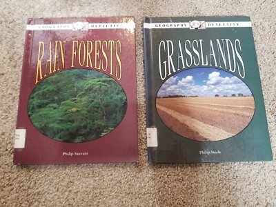 Geography Detective 2 Book Lot - Grasslands, Rain Forests | eBay