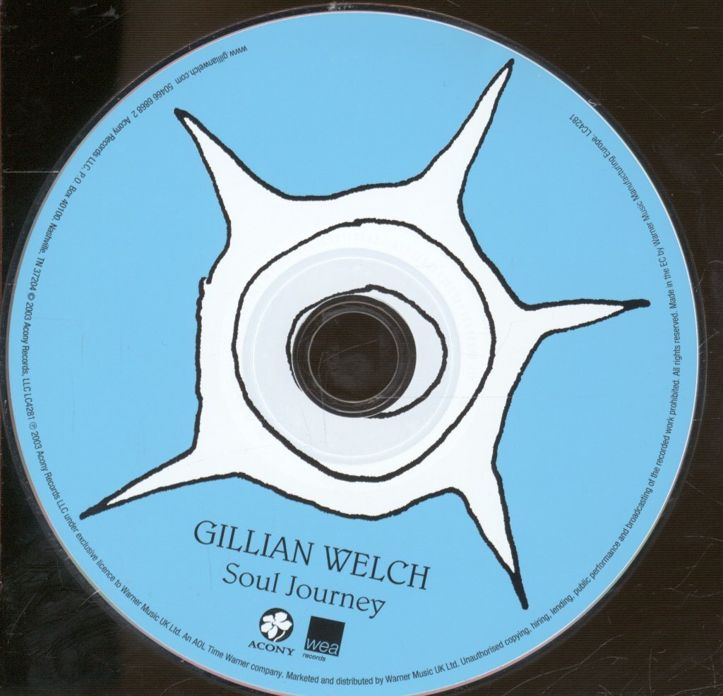 Gillian Welch Soul Journey CD Europe Acony 2003 Has promo sticker on ...