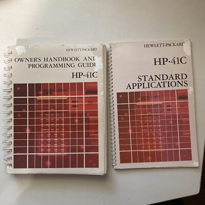 Rare March 1980 HP-41C Owner's Handbook + Standard Applications | eBay