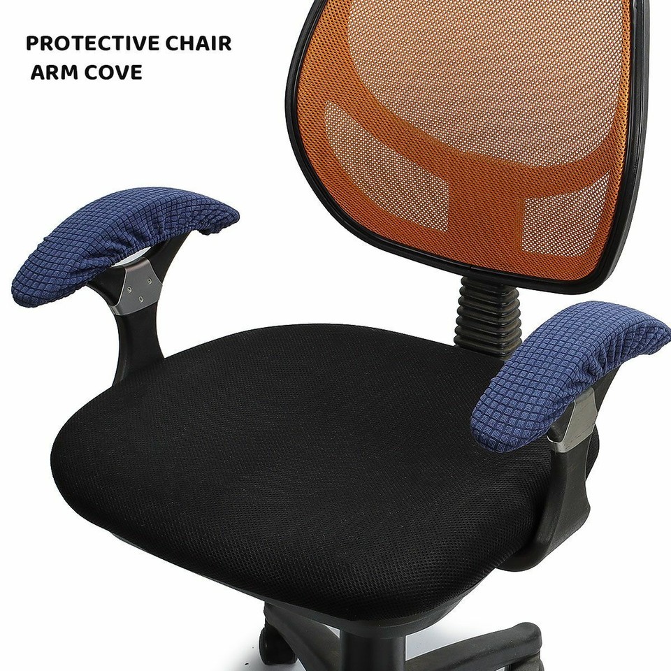 1Pair Office Armrest Chair Covers, Arm Rest Slipcovers, Office Computer ...