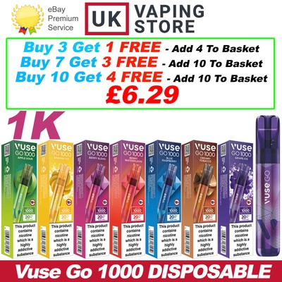 VUSE GO 1000 DISPOSABLE VAPE BAR | 0mg 10mg 20mg | VUSE GO | MTL ...