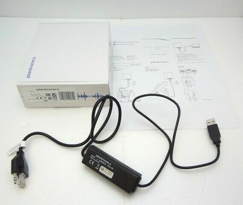 Plantronics APU-75 EHS Hook Switch UC Headset Adapter Cable for CS500 ...