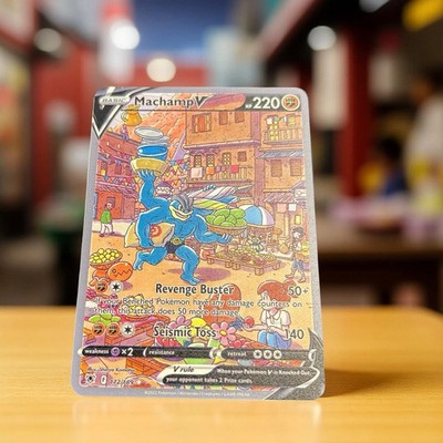 Gold Metal Machamp V ALT ART Gold Metal Pokemon Card Collectible Gift ...
