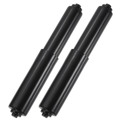 2Pcs Toilet Paper Roll Holder, Plastic Spring Loaded Roller Rod, Black ...
