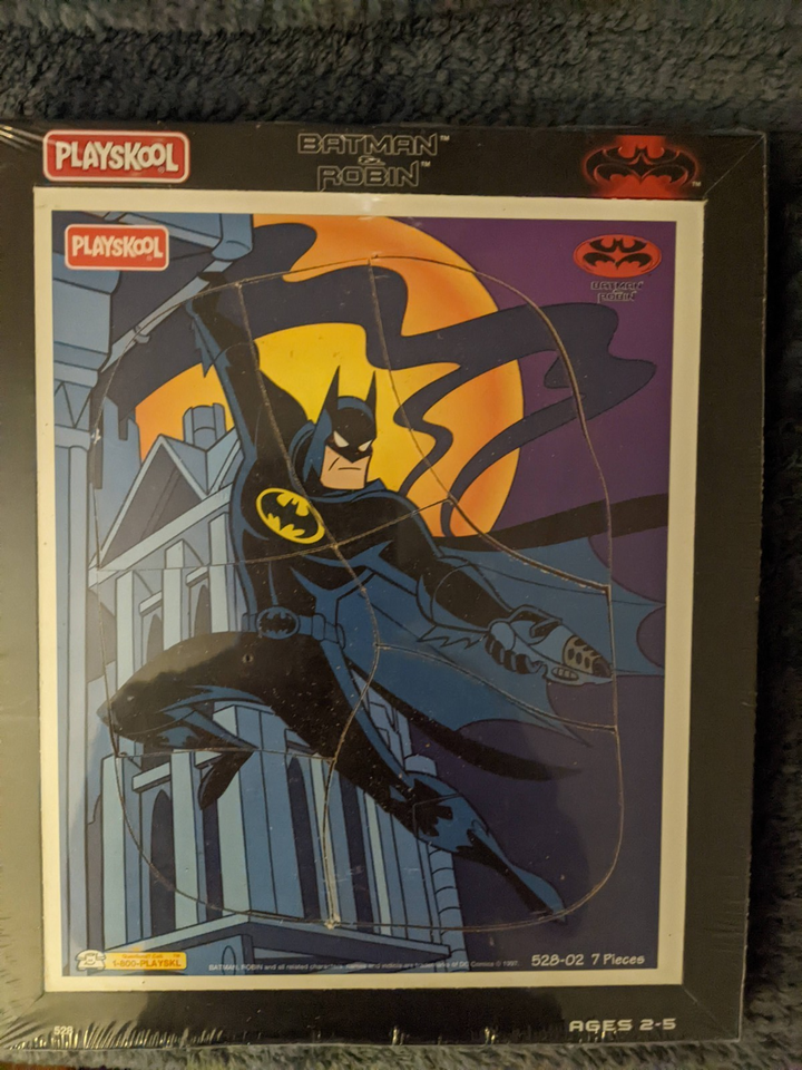 4 Vintage 1997 Playskool Batman & Robin Puzzles Batgirl Mr. Freeze ...