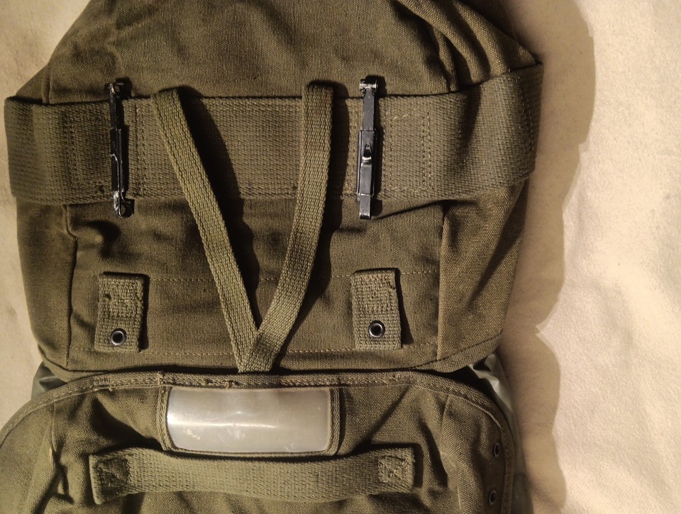 Vietnam War Era Pack Field Canvas Combat USMC Field Gear 1970 Dated ...