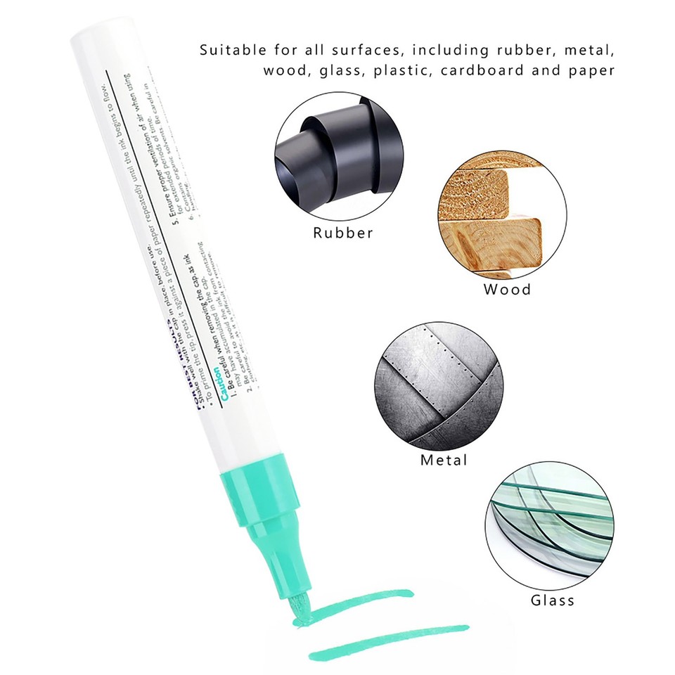 Green Waterproof Car Pencil Tire Paint Pen Mark Pens ⊹ | eBay UK