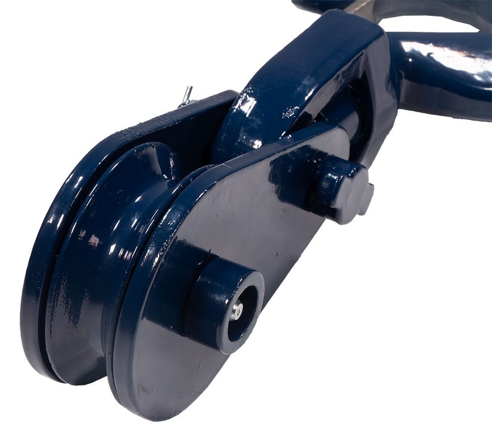 2PK Snatch Block w/Hook WLL 3 Ton 3" Sheave 3/8"Wire Rope Wrecker Roll ...