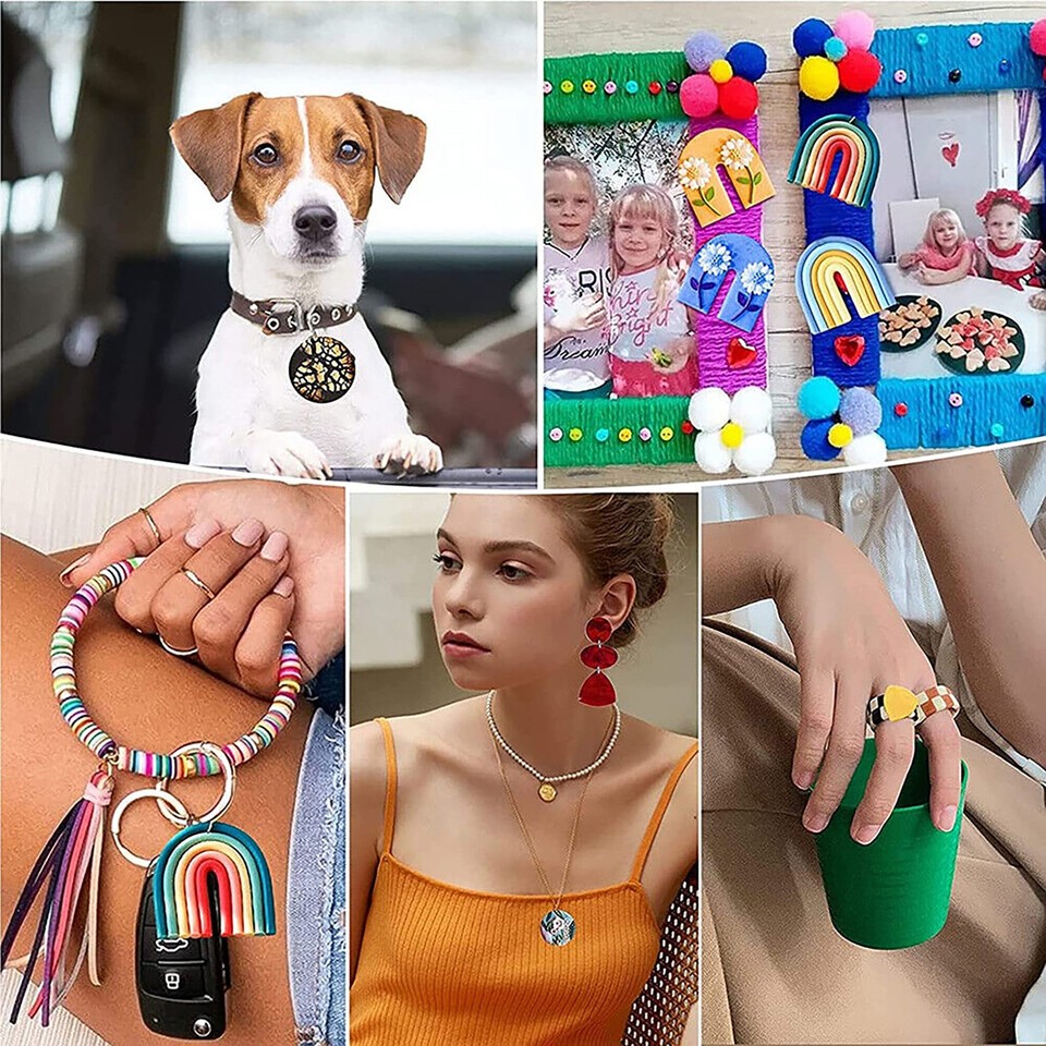 21pcs Steel Polymer Clay Cutters Set DIY Earring Jewellery Cutting Mold ...