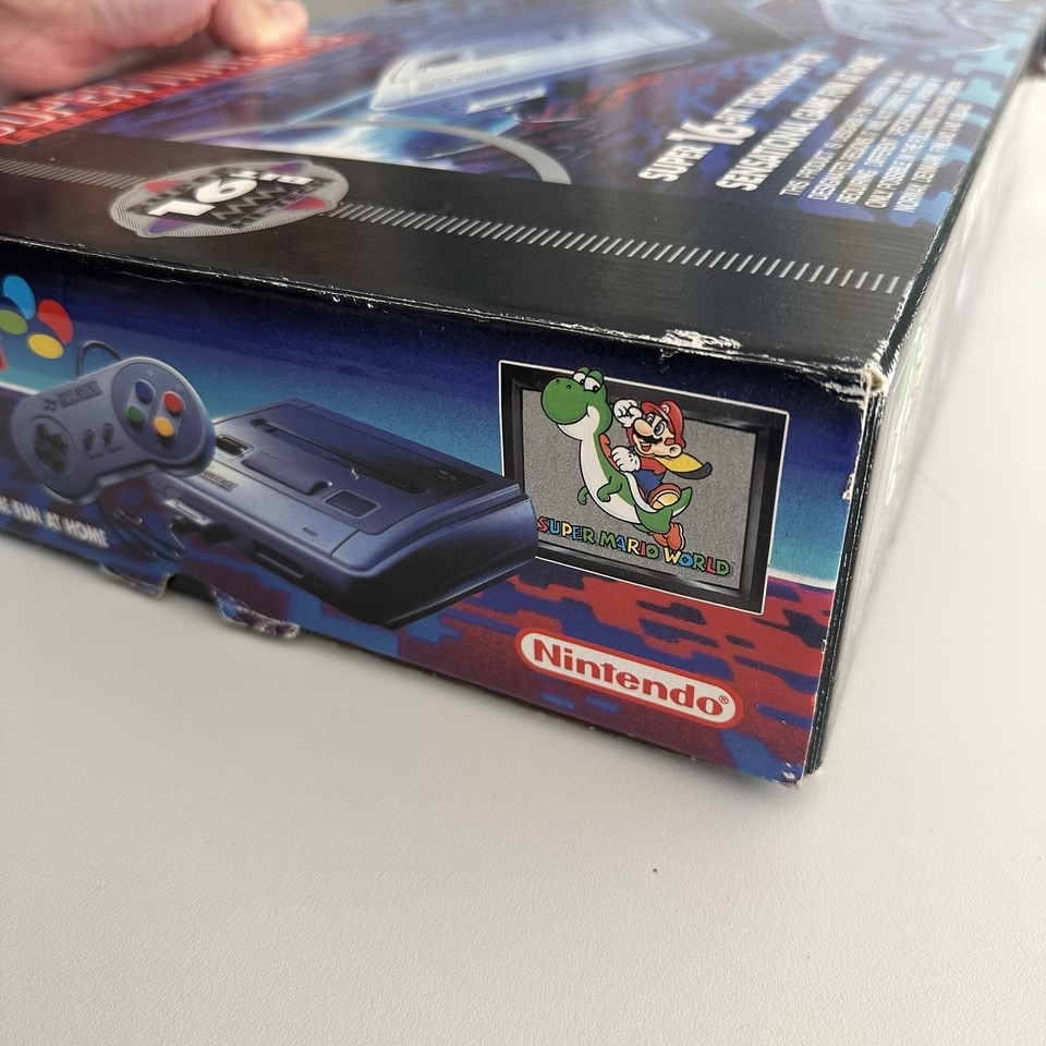 Super Nintendo SNES PAL Console Complete in Box Super Mario World EU ...