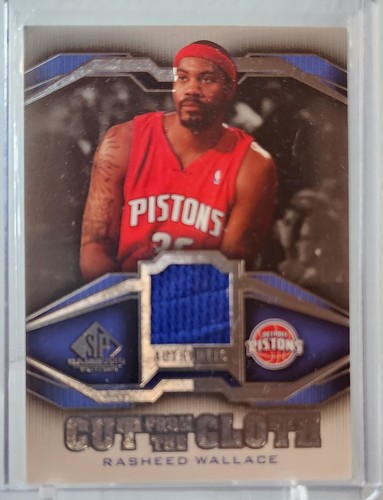 2008 Upper Deck Sp Rasheed Wallace Cut Of The Cloth #cc-rw Patch | eBay