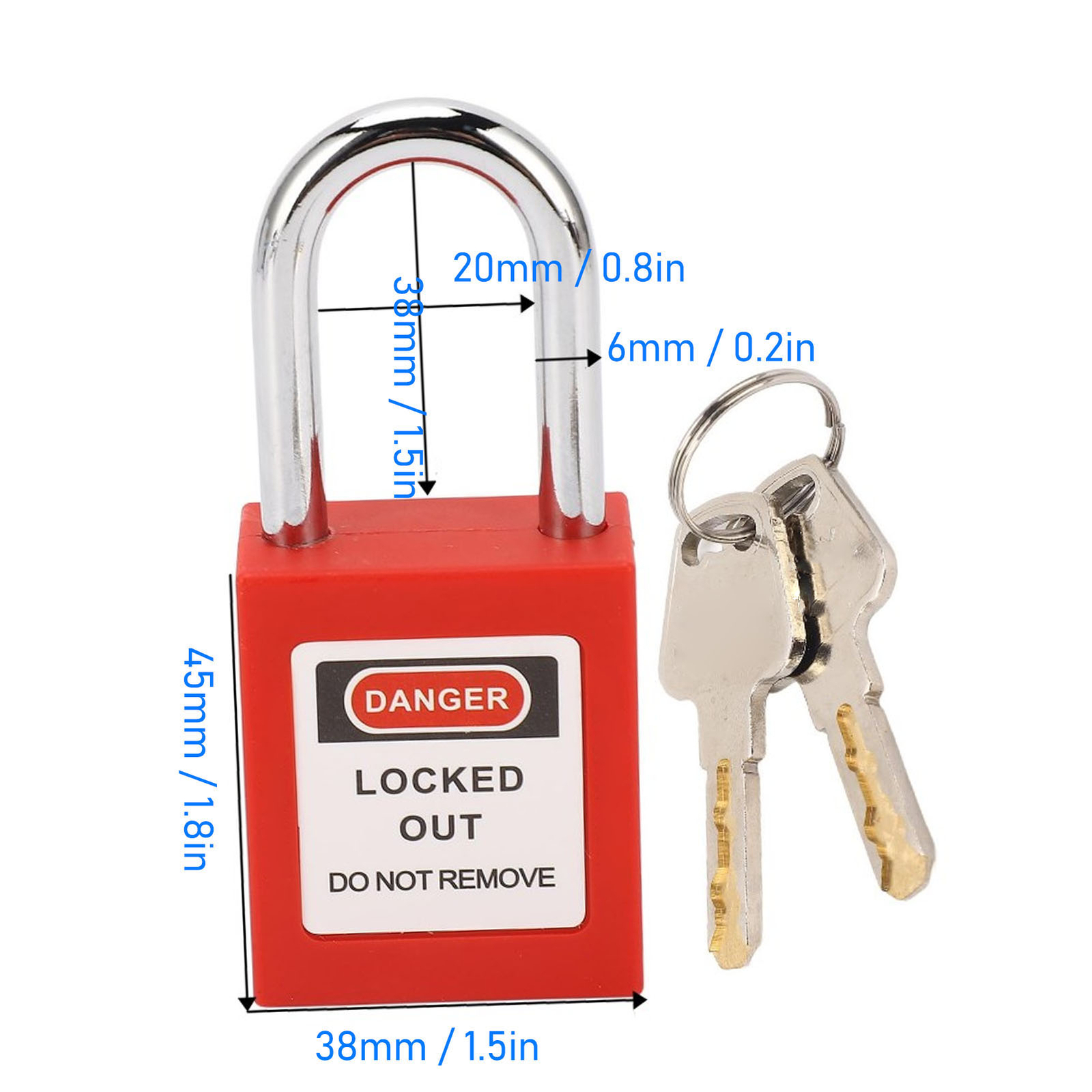 Foldable Gate Valve Lockout Device Safety Padlock Set Secure Lock ...