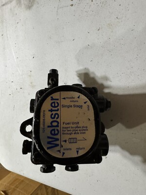 WEBSTER SINGLE STAGE OIL FUEL PUMP UNIT M34D | eBay