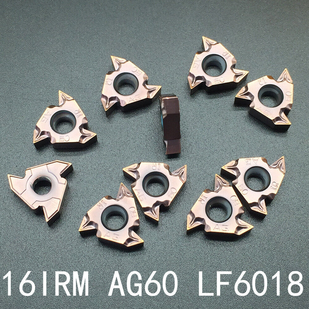 10pcs 16IRM AG60 LF6018 threading inserts carbide blades internal ...