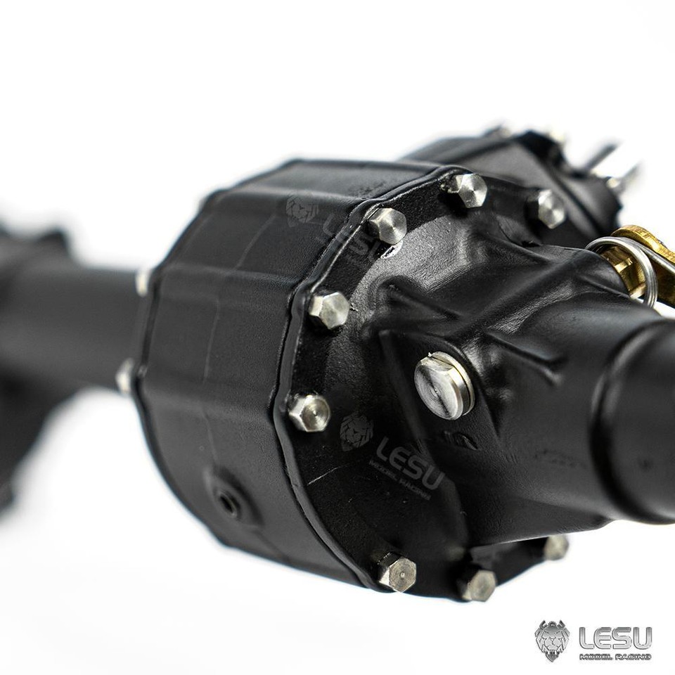 Metal Rear Axle with Differential Lock for LESU 1/10 RC Crawler Car ...