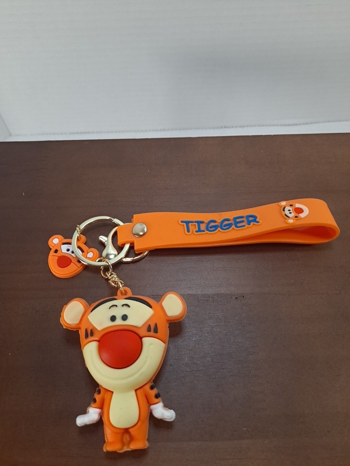 NIB Disney Tigger 3D Keychain Figure Backpack Clip Keyring Pendant ...