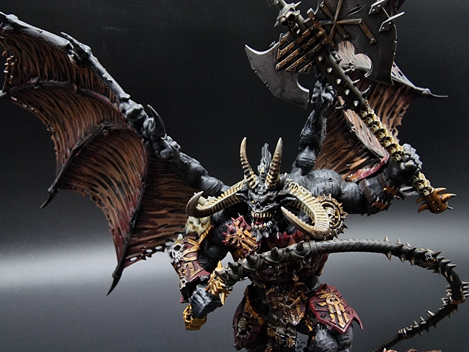 Warhammer 40k AoS x3 bloodthirsters + skarbrand pro painted ready to ...