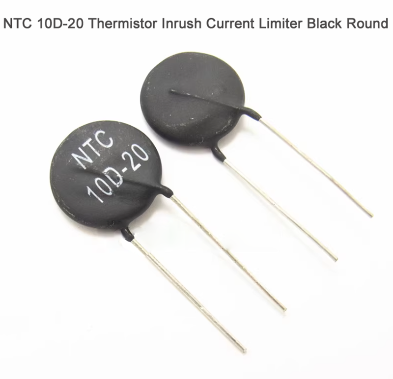 1pcs NTC 10D-20 Thermistor Inrush Current Limiter Black Round | eBay