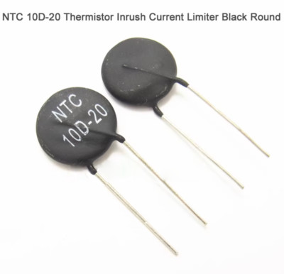 1pcs NTC 10D-20 Thermistor Inrush Current Limiter Black Round | eBay