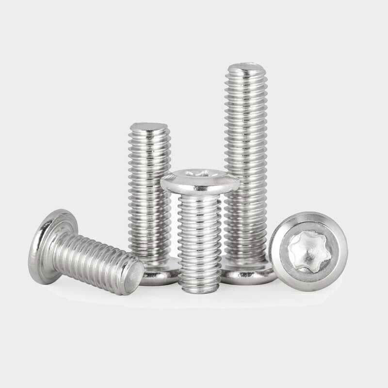 M8 SUS304 Torx Screws Inner Plum Slot Large Flat Head Chamfered Edge ...