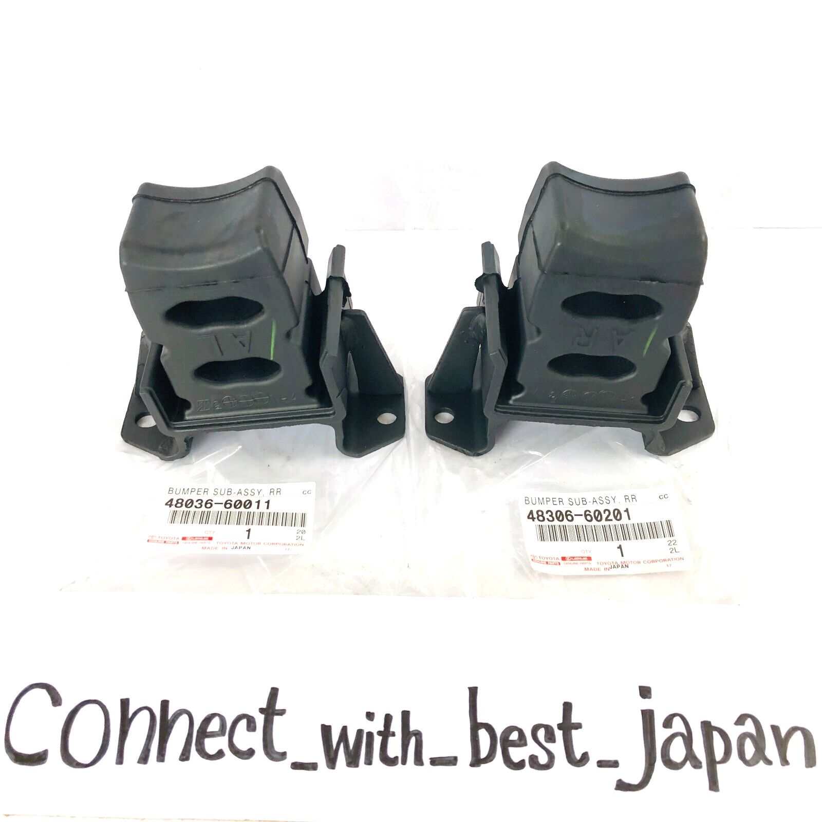 TOYOTA GENUINE BUMPER SUB-ASSY REAR SPRING L/R set 48306 - 60201 ...