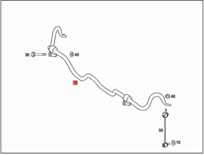 Genuine MERCEDES C216 W221 S-CLASS W221 Coupe C216 Torsion bar ...