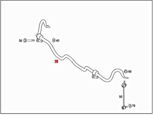Genuine MERCEDES C216 W221 S-CLASS W221 Coupe C216 Torsion bar ...