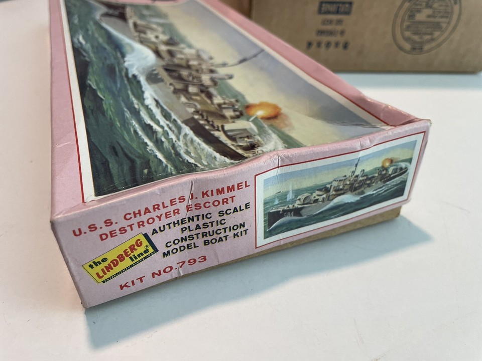 Lindberg USS Charles Kimmel Destroyer Escort Model Kit No. 793 New In ...