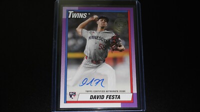 2025 Topps Series 1 35th Anniversary David Festa AUTO 90A-DF Minnesota ...