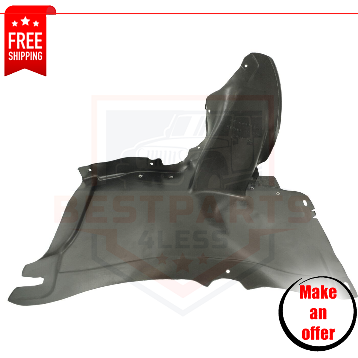 Front Fender Liner 1K0805912C right side for 2006-2008 Volkswagen ...