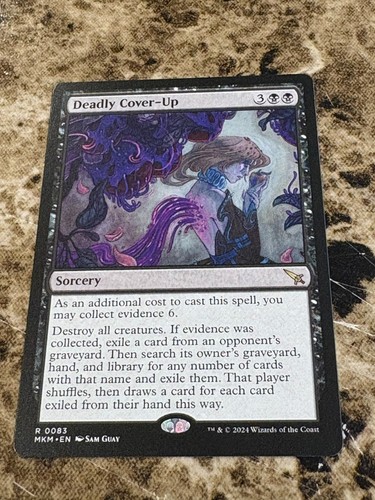 DEADLY COVER-UP Magic MTG Murders at Karlov Manor | eBay