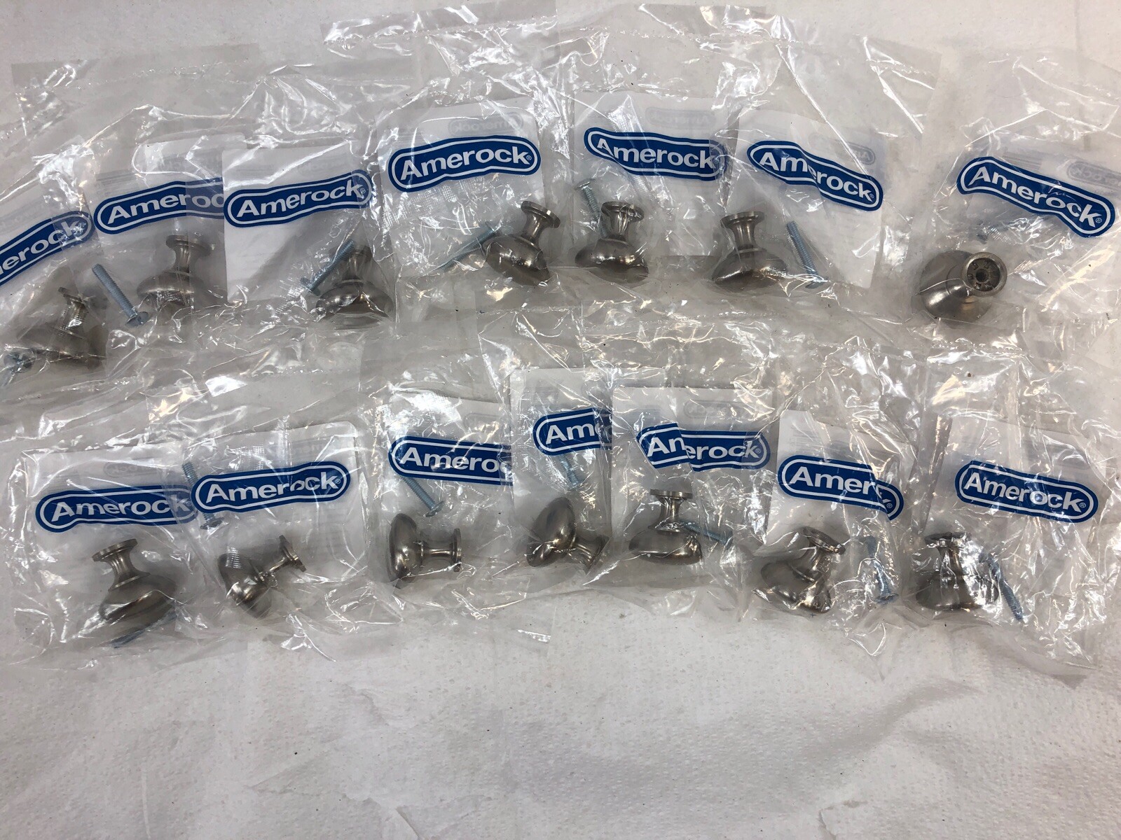 Amerock Satin Nickel Drawer Cabinet Knobs & Bin Pulls BP53005G10 - LOT ...