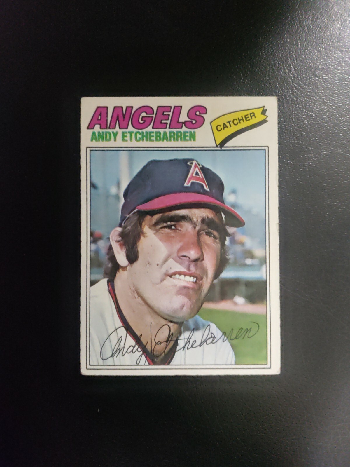 1977 Topps Baseball #454 Andy Etchebarren (Angels) vg+ read description ...
