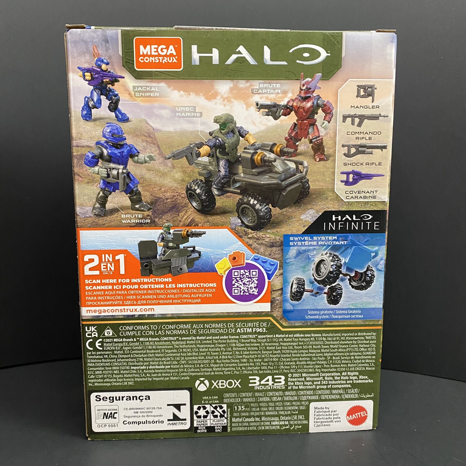 Mega Construx Halo Infinite Gungoose Gambit Set HDP59 Brute Jackal UNSC ...