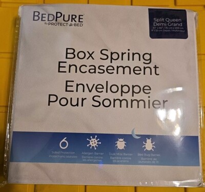2x Bed Pure By Protect - A - Bed Box Spring Encasement Split Queen | eBay