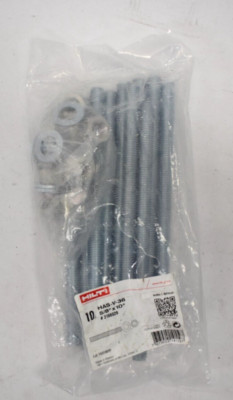 Hilti HAS-V-36 Anchor Rod 10 Pack 5/8" x 10" Zinc Plated Carbon Steel ...
