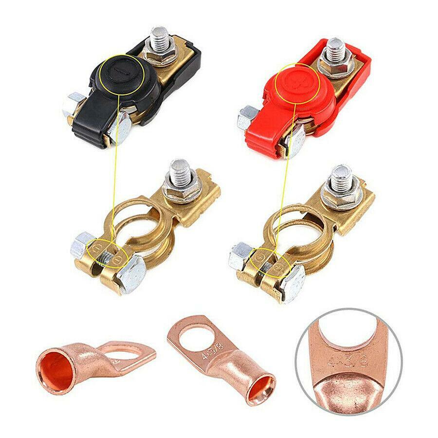 8Pcs/Set Car Battery Terminals Wire Cable Clamp Terminal Connectors ...
