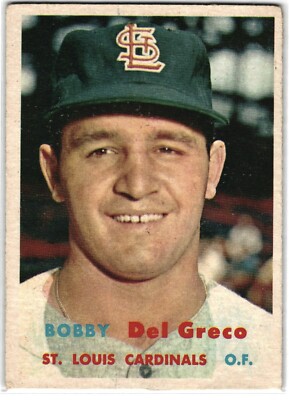 1957 Topps Baseball Bobby Del Greco St. Louis Cardinals #94 | eBay
