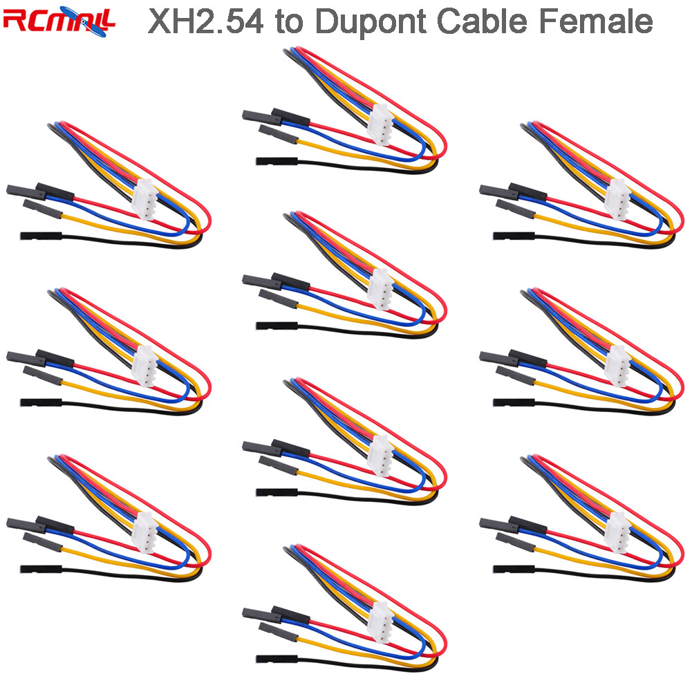 10pcs 4pin XH2.54mm to Jumper Wire Female Dupont Cable 20cm for Nextion ...